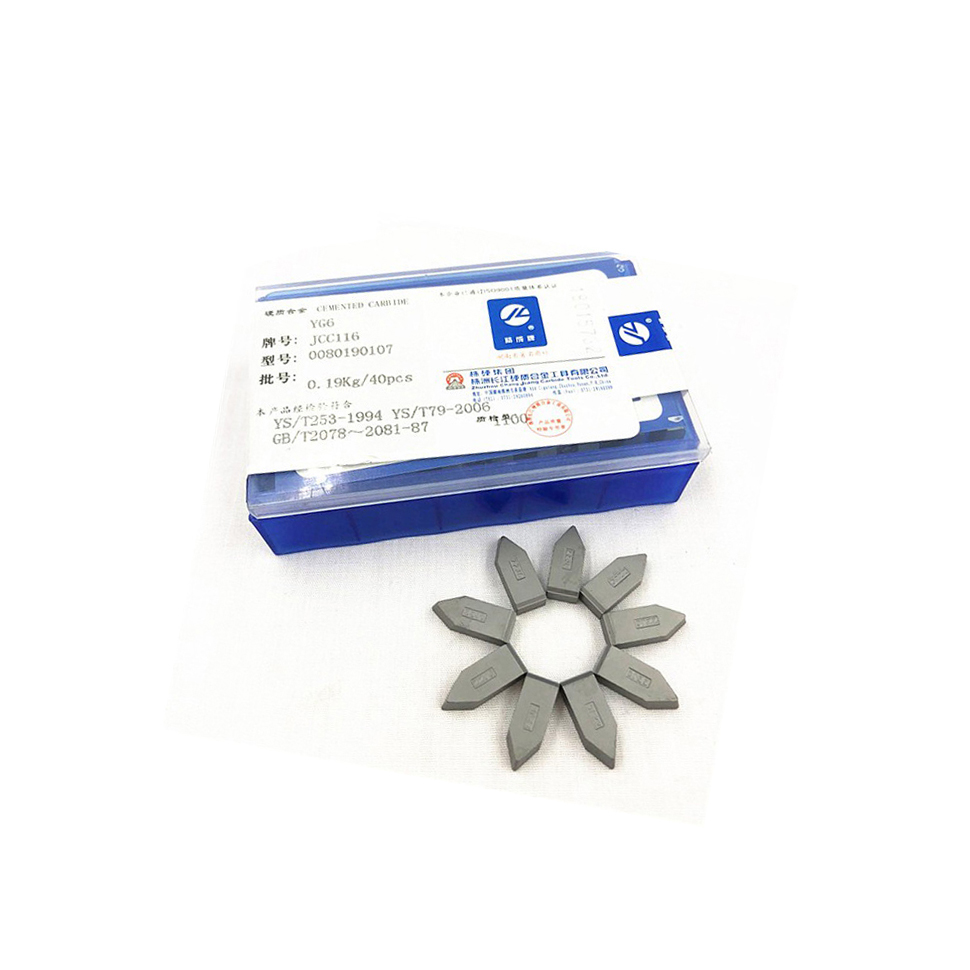 YG6 Cemented Carbide Brazed Tips In Stock